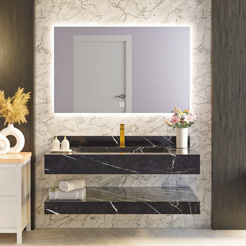 Bathroom Vanity Cabinet from BANZER made with Sintered Marble